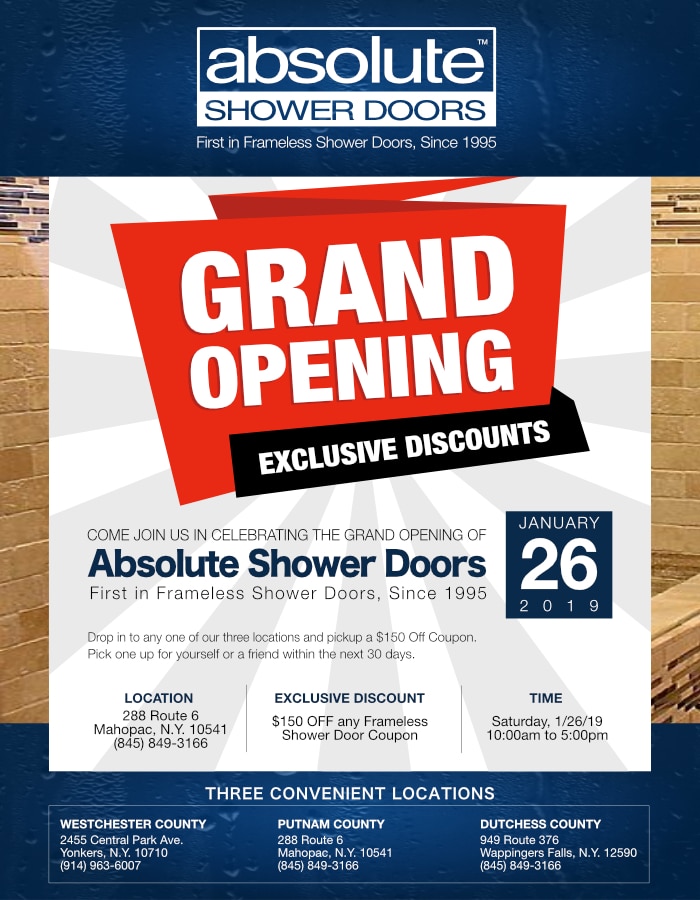 Flyer – Absolute Shower Doors